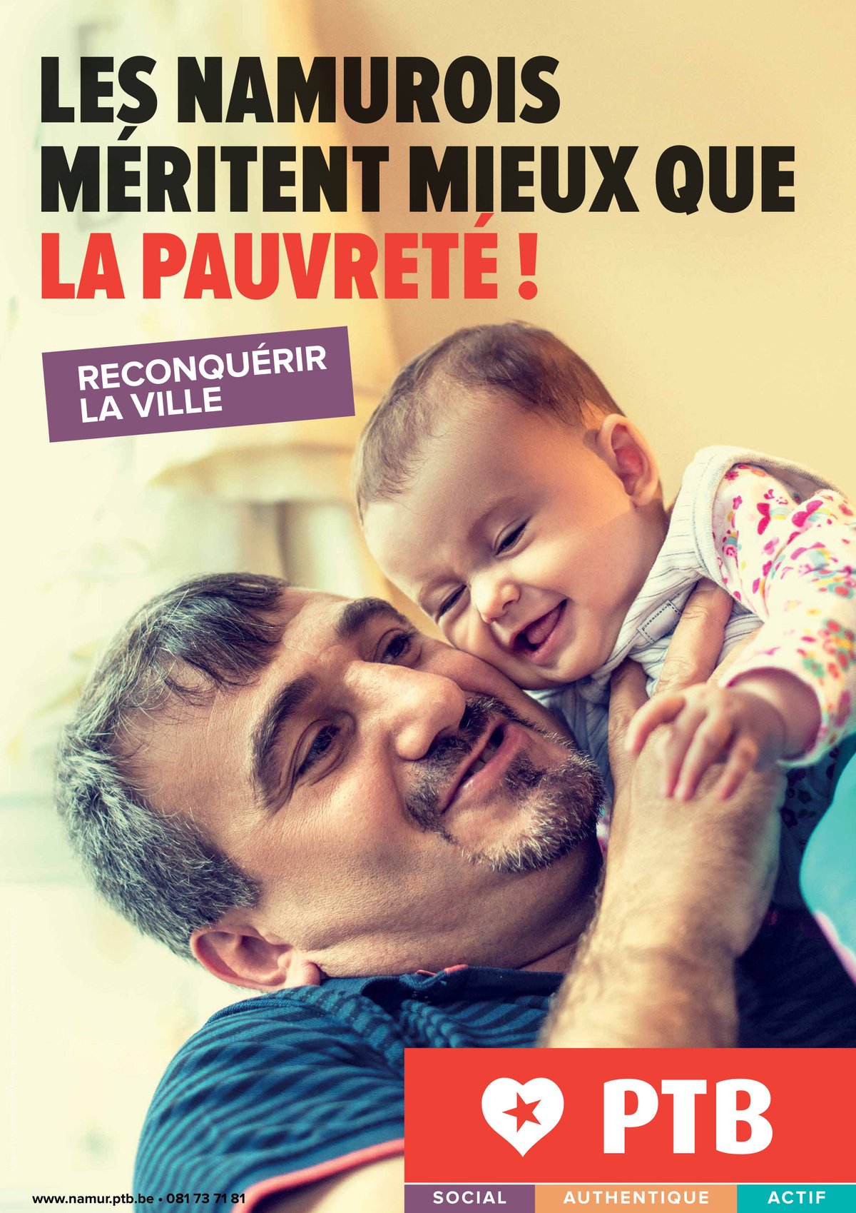 Affiches de campagne - PTB Namur